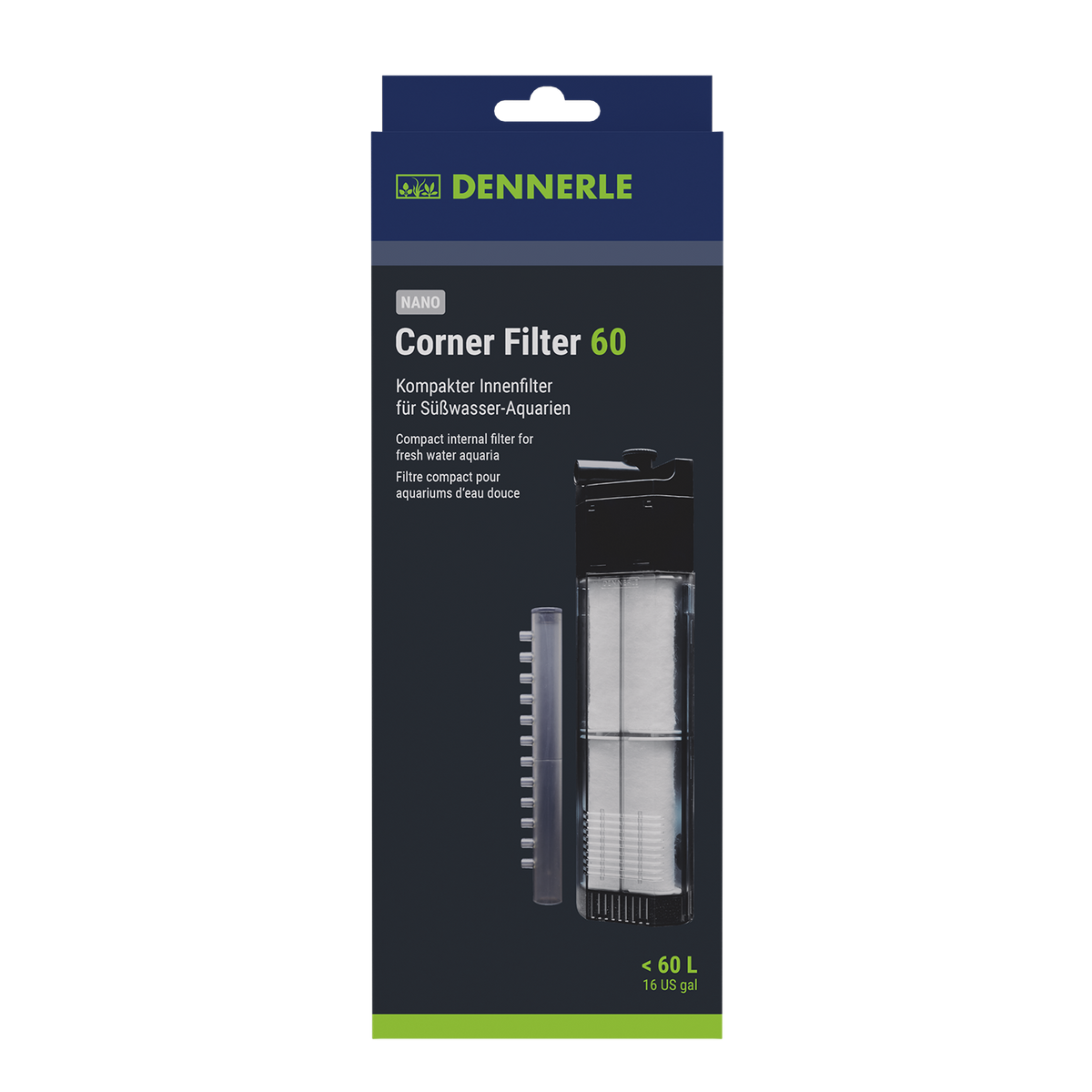 DENNERLE NANO CORNER FILTER 60 - Akvarieboden